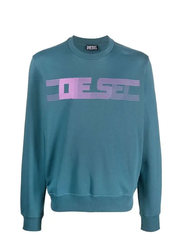 DIESEL® Graphic Print Sweatshirt - Blue