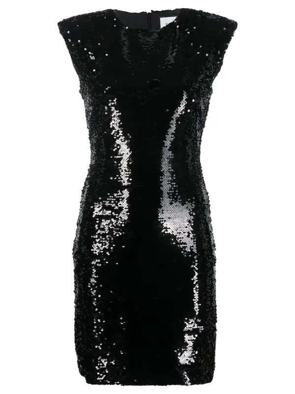 Philipp Plein Sequin-embellished Mini Dress - Black