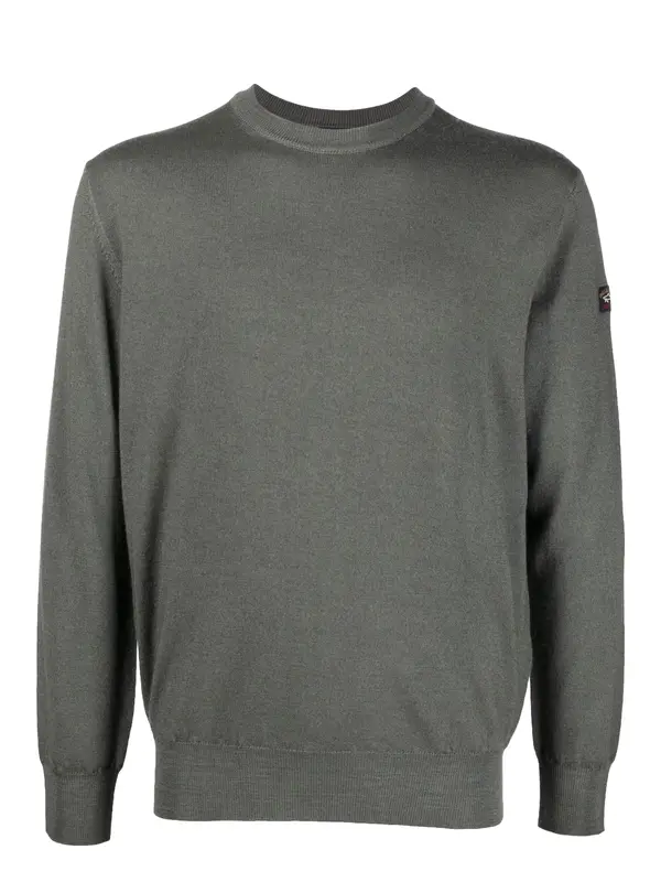 Paul & Shark Logo-patch Jumper - Green