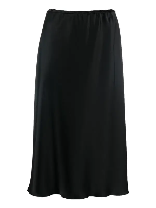 Nanushka Satin-finish Midi-skirt - Black