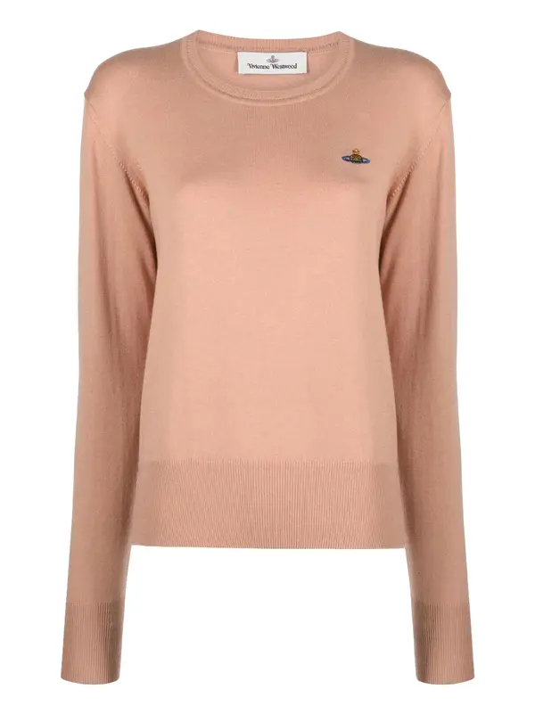 VIVIENNE WESTWOOD Orb-embroidered Jumper - Neutrals