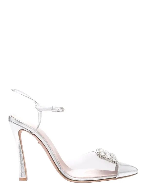 Giambattista Valli Crystal Embellished Heels - Grey