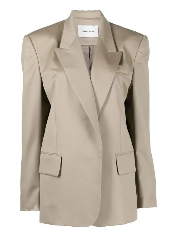 LOW CLASSIC Notched-collar Jacket - Neutrals