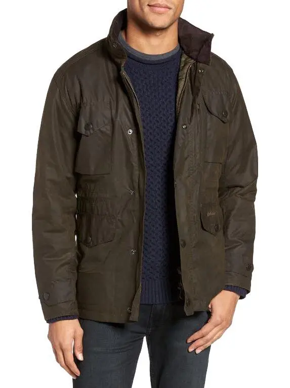 Barbour Weatherproof Waxed Cotton Jacket - Olive