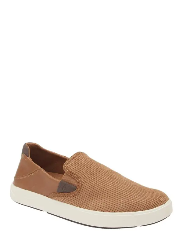 Olukai Laeahi Kapa Slip-on - Tan / Dk Wood
