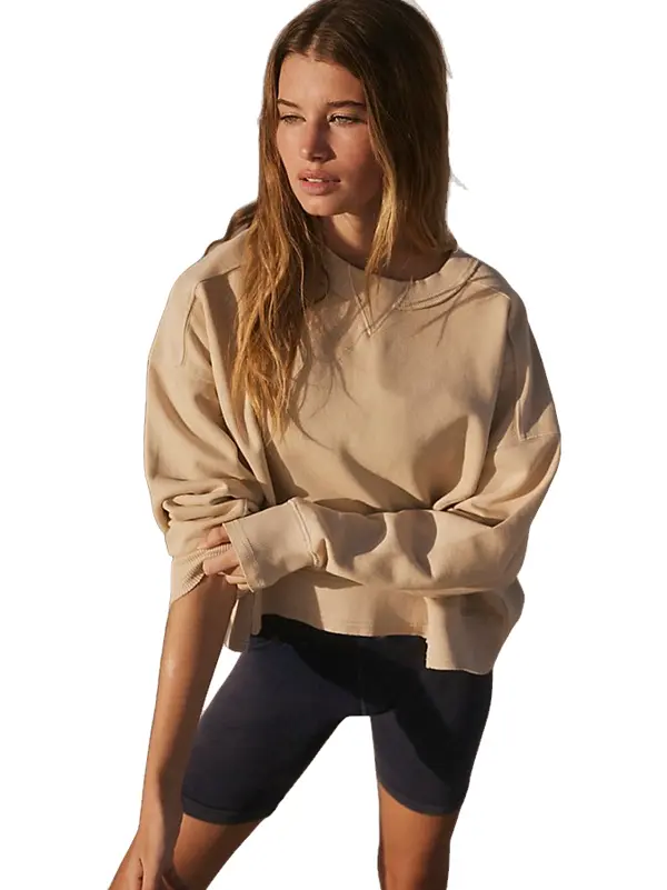 Free People Intercept Pullover - Oatmilk