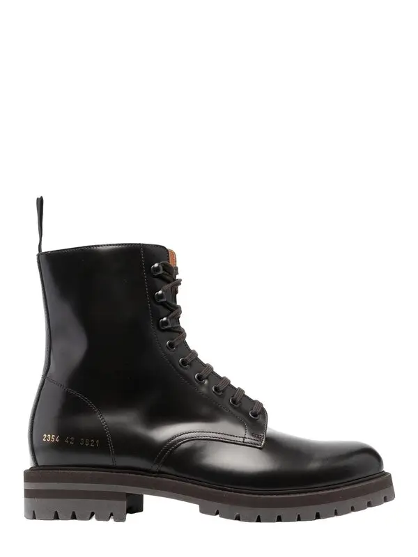 COMMON PROJECTS Lace-up Combat Boots - Brown