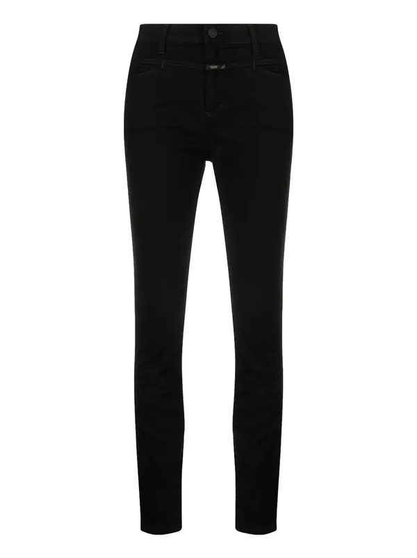 Closed Pusher Skinny Jeans - Black