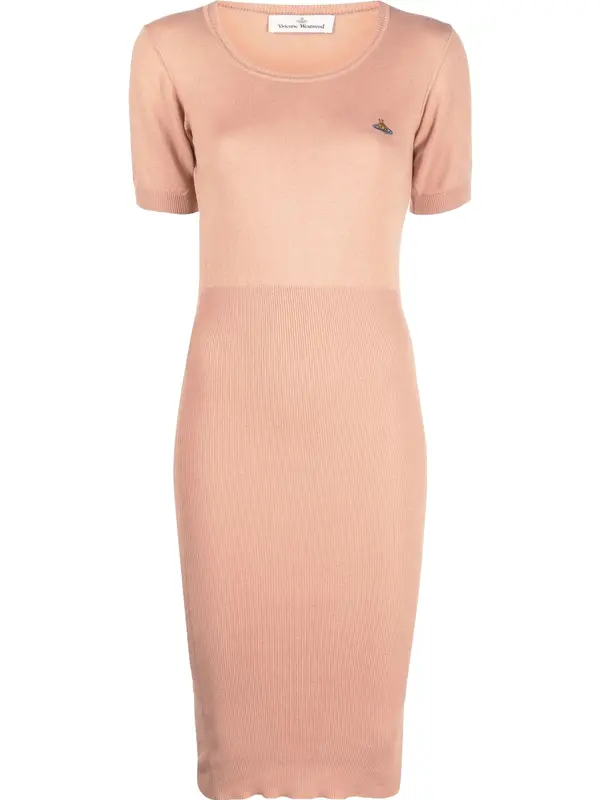 VIVIENNE WESTWOOD Knitted Midi Dress - Neutrals