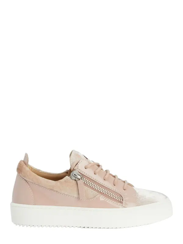 GIUSEPPE ZANOTTI Gail Velvet Sneakers - Pink