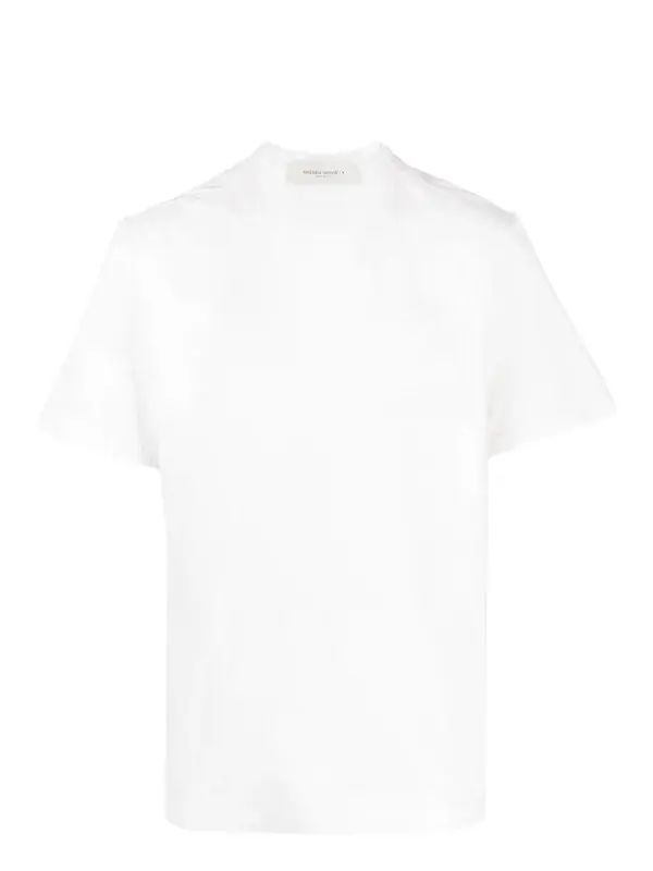 GOLDEN GOOSE Embroidered-logo Short-sleeved T-shirt - White