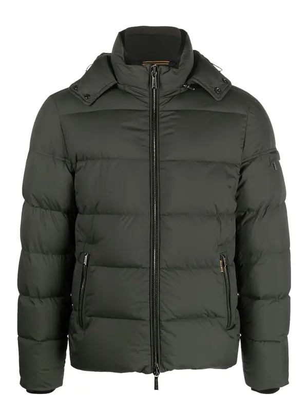 MOORER Quilted-finish Puffer Jacket - Green
