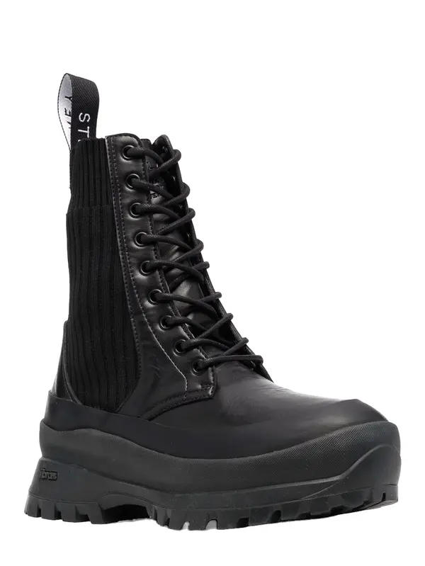 Stella McCartney Trace Lace-up Combat Boots - Black