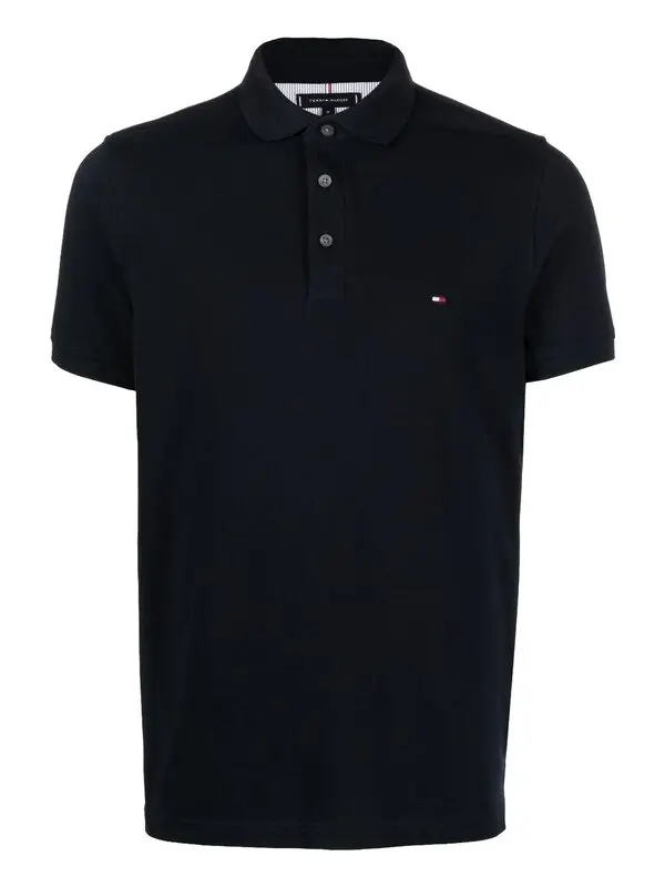 Tommy Hilfiger Embroidered-logo Polo Shirt - Blue