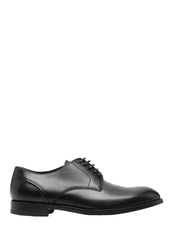 Zegna Lace-up Derby Shoes - Black