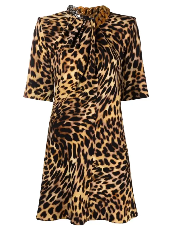 Stella McCartney Leopard Print Dress - Neutrals