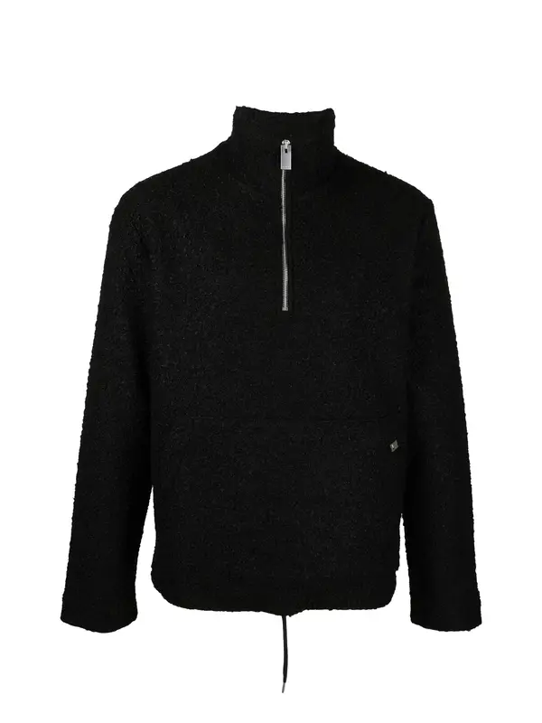 1017 Alyx 9sm Elevated Half-zip Sweater - Black