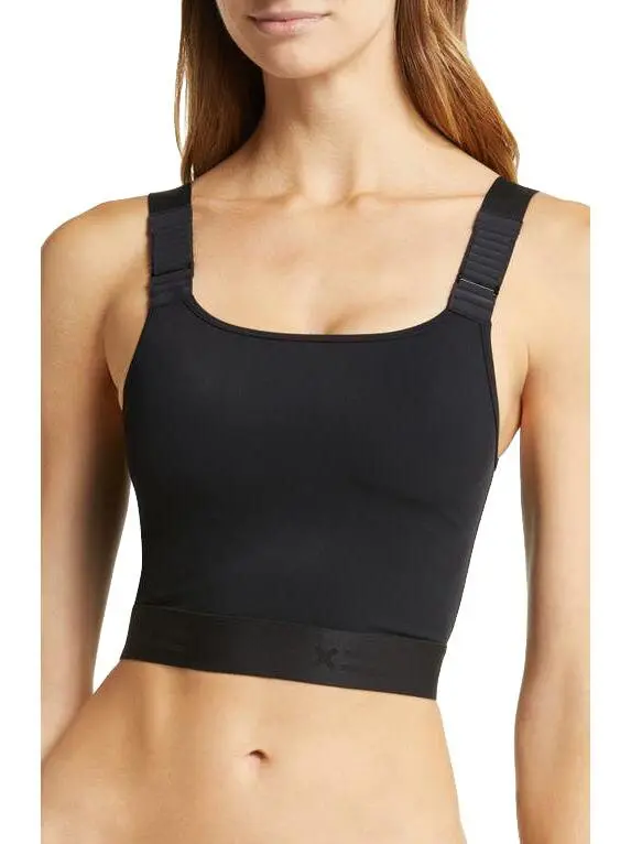 TOMBOYX Adjustable Compression Crop Top - Black