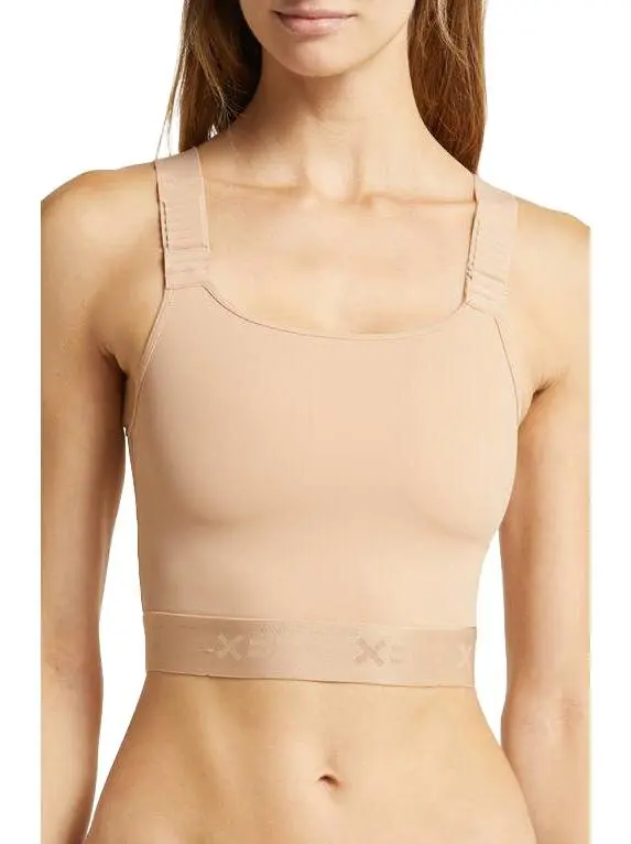 TOMBOYX Adjustable Compression Crop Top - Chai