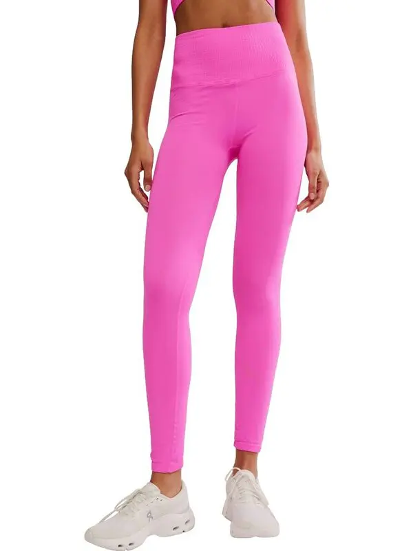 Free People Good Karma Leggings - Fuchsia Flirt