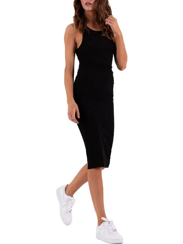 Pam & Gela Rib Tank Dress - Black