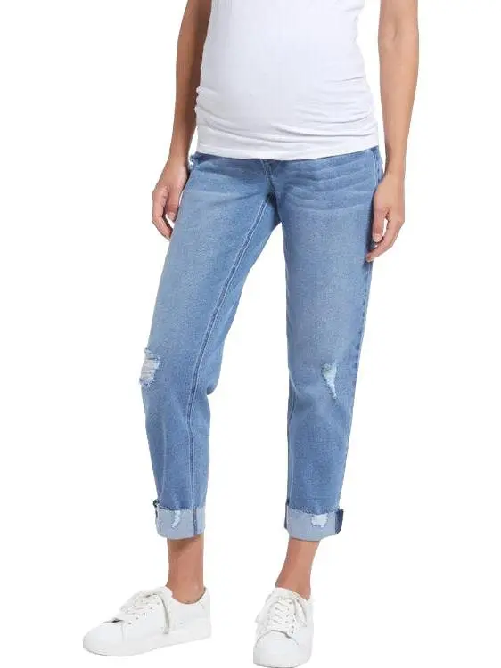 1822 Denim Over-the-bump Maternity Slim Girlfriend Jeans - Jaimie