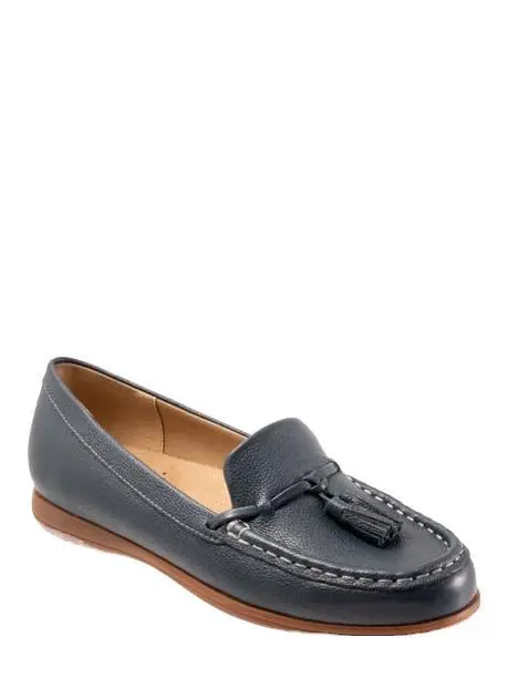Trotters Dawson Tassel Loafer - Navy Leather