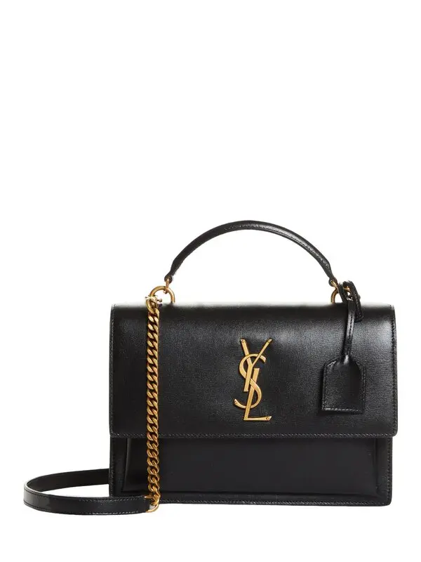 Saint Laurent Medium Sunset Top Handle Bag - Nero