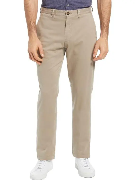 Johnston & Murphy Flat Front Chinos - Taupe