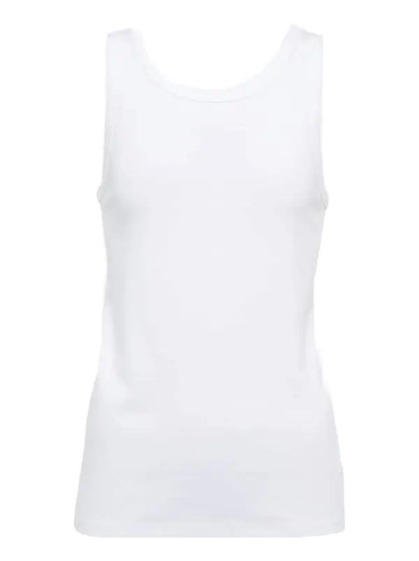 THE ROW Frankie Cotton Tank Top - White