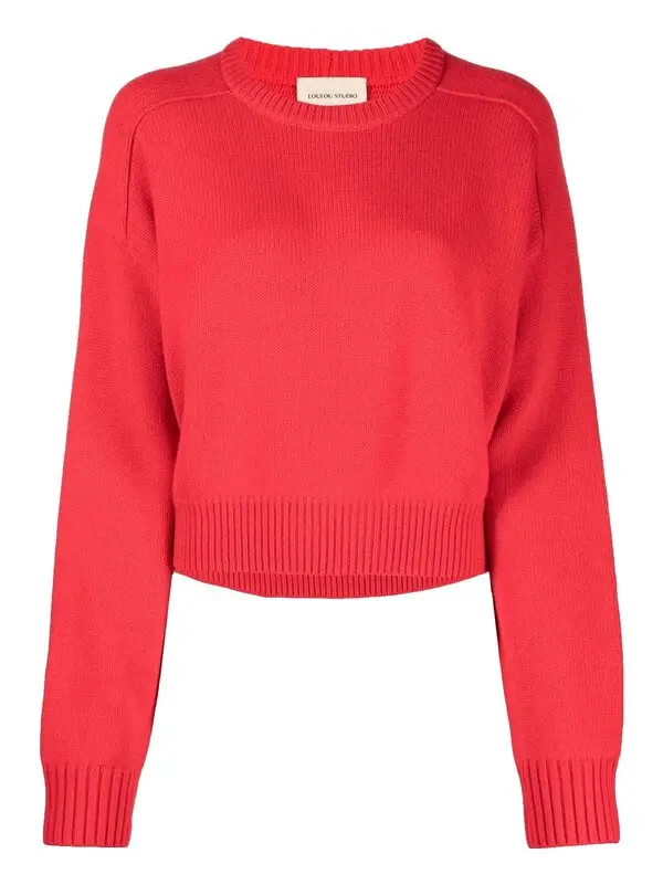 Loulou De Saison Bruzzi Wool-cashmere Jumper - Red