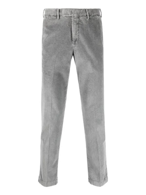 PT TORINO Corduroy Straight-leg Trousers - Grey