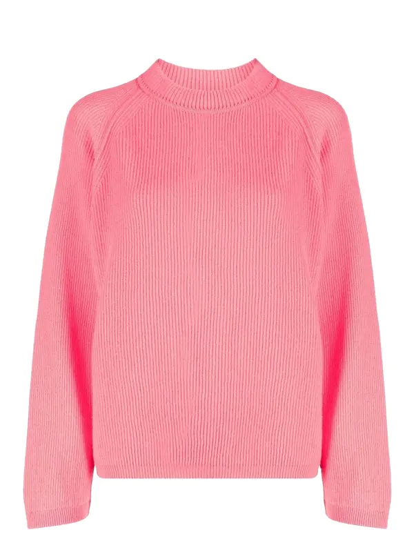 FORTE_FORTE Ribbed Knit Jumper - Pink