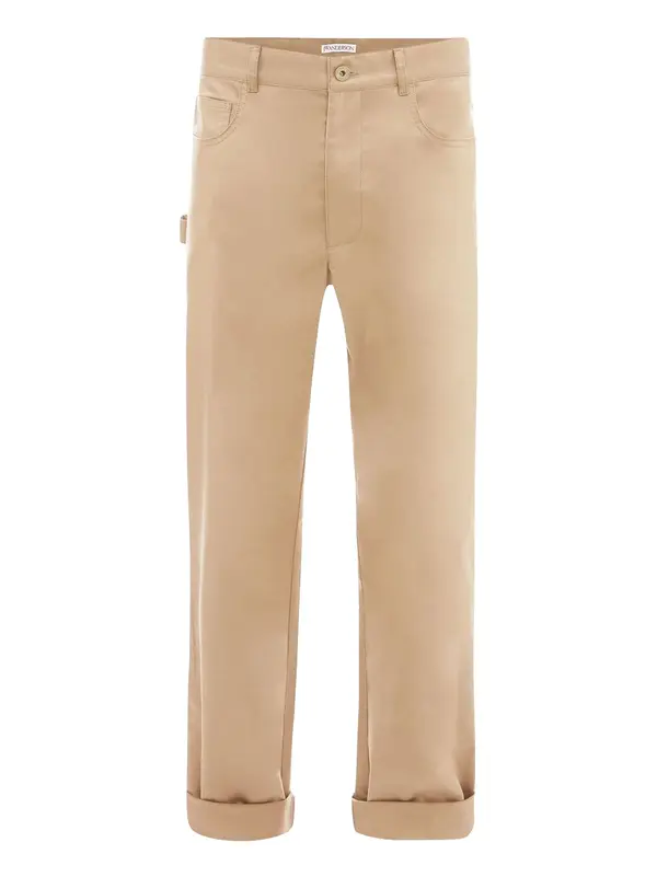 JW Anderson Straight-leg Chino Trousers - Neutrals