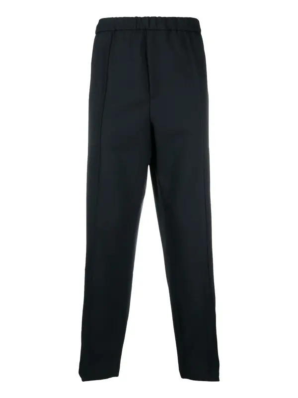 JIL SANDER Cropped Tailored Trousers - Blue