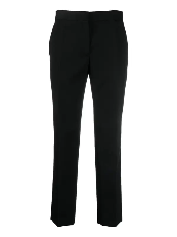 JIL SANDER Cropped Tailored Trousers - Black