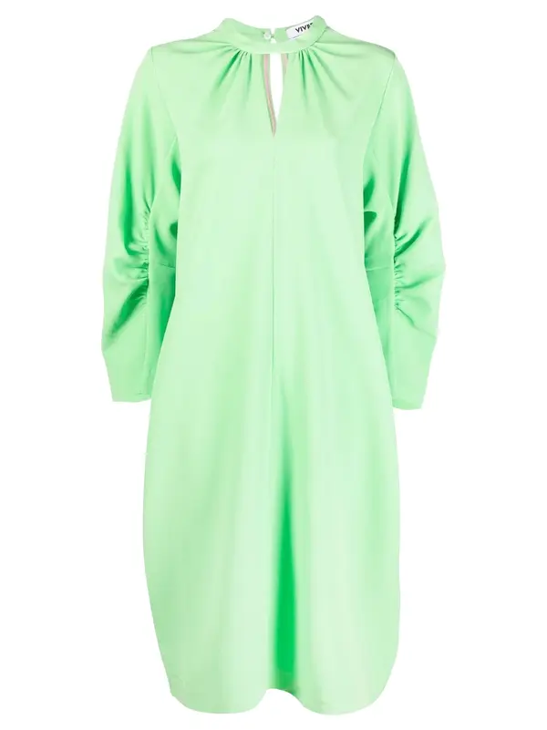 Vivetta Keyhole Stretch-jersey Dress - Green