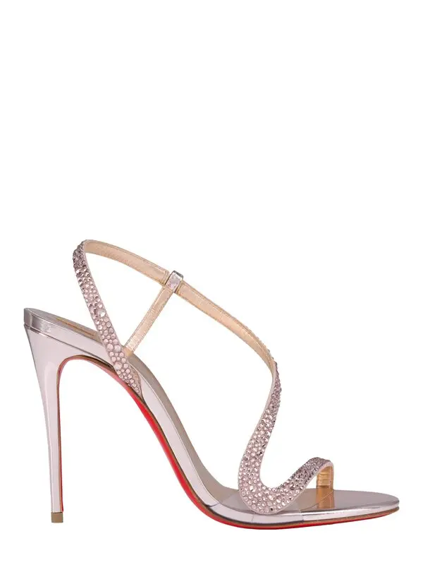 CHRISTIAN LOUBOUTIN Rosalie Strass Sandals 100 - Pink