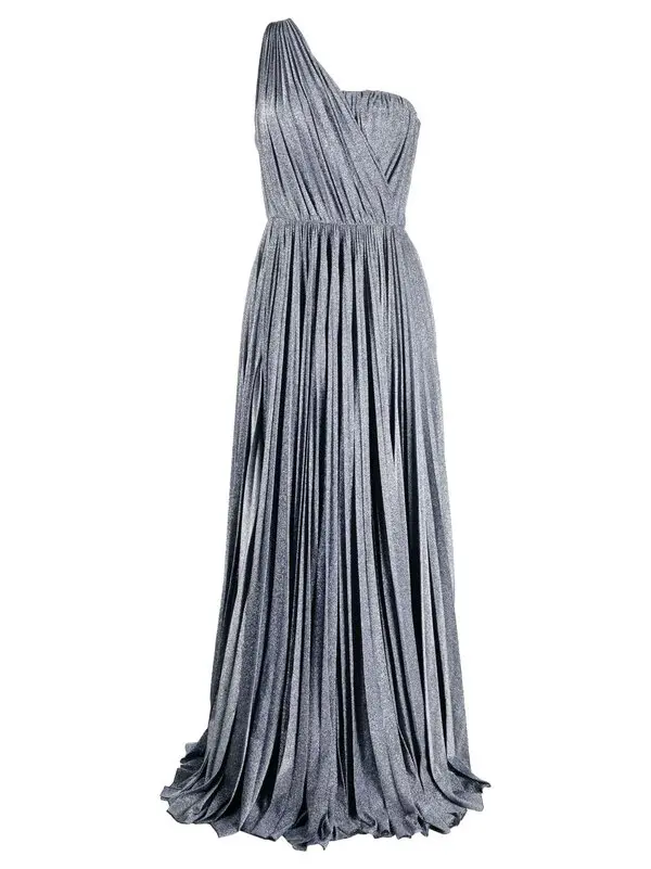 Dolce & Gabbana Glittered Off-shoulder Long Dress - Blue