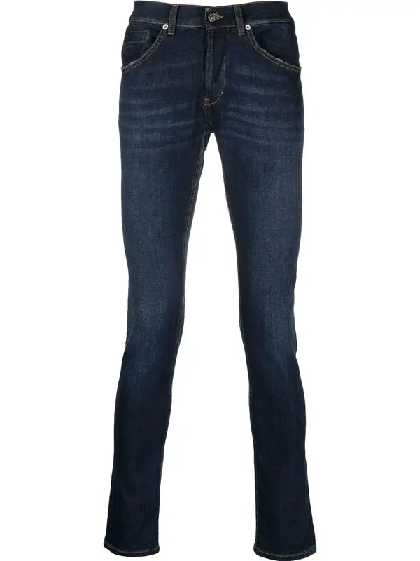 DONDUP Logo-print Skinny Jeans - Blue