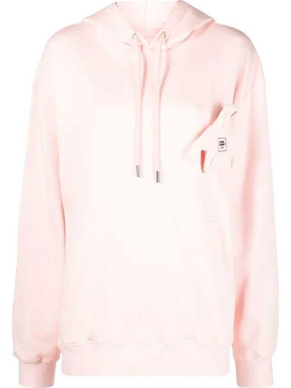 Opening Ceremony Box-logo Rib-trimmed Hoodie - Pink