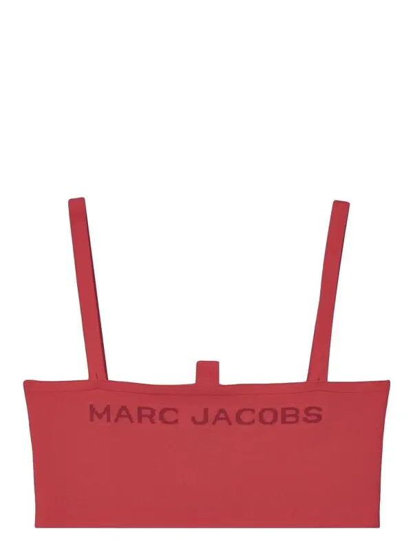 Marc Jacobs The Bandeau Knitted Crop Top - Red