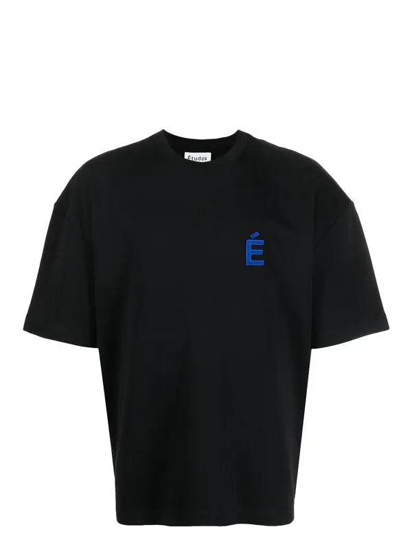 ÉTUDES STUDIO Logo-print Organic Cotton T-shirt - Black