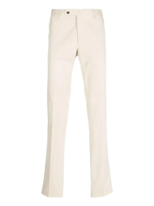 PT TORINO Straight-leg Chino Trousers - Neutrals