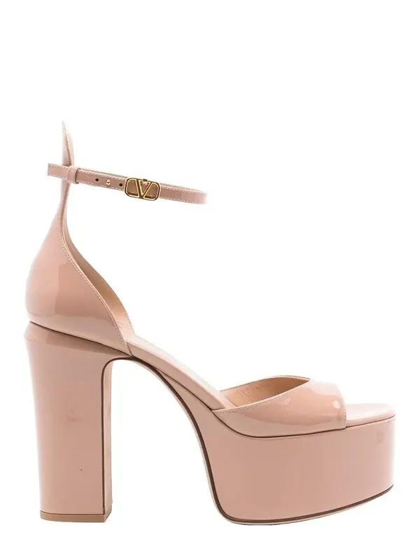 Valentino Garavani Tan-go 120mm Platform Sandals - Neutrals