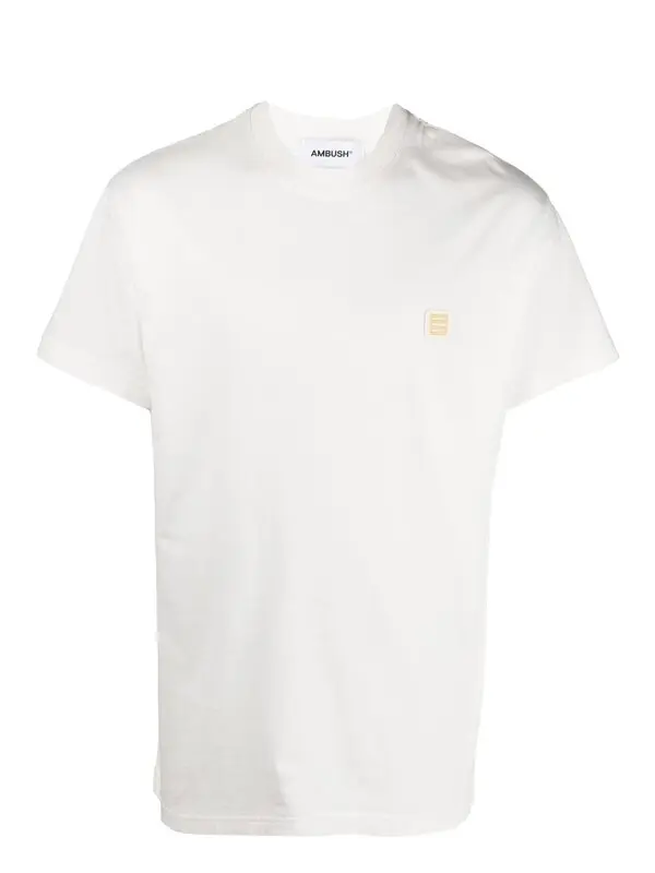 AMBUSH Patch-detail Cotton T-shirt - Neutrals