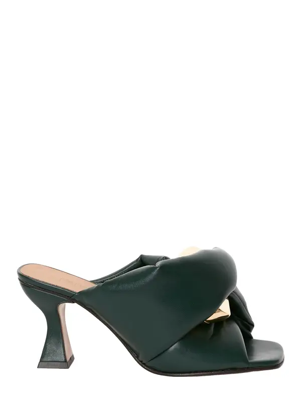 JW Anderson Chain Twist Heeled Sandals - Green