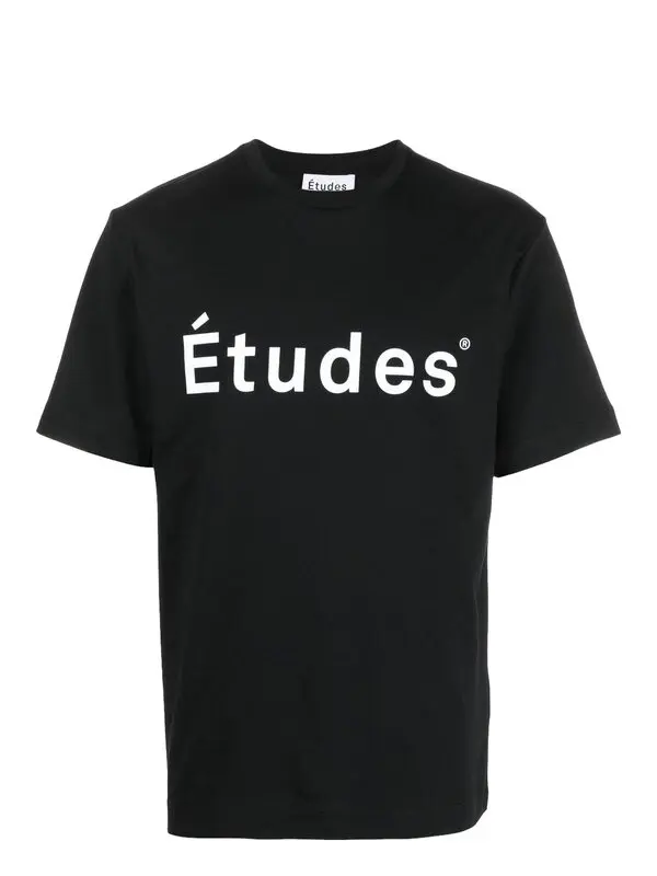 ÉTUDES STUDIO Logo-print Organic Cotton T-shirt - Black