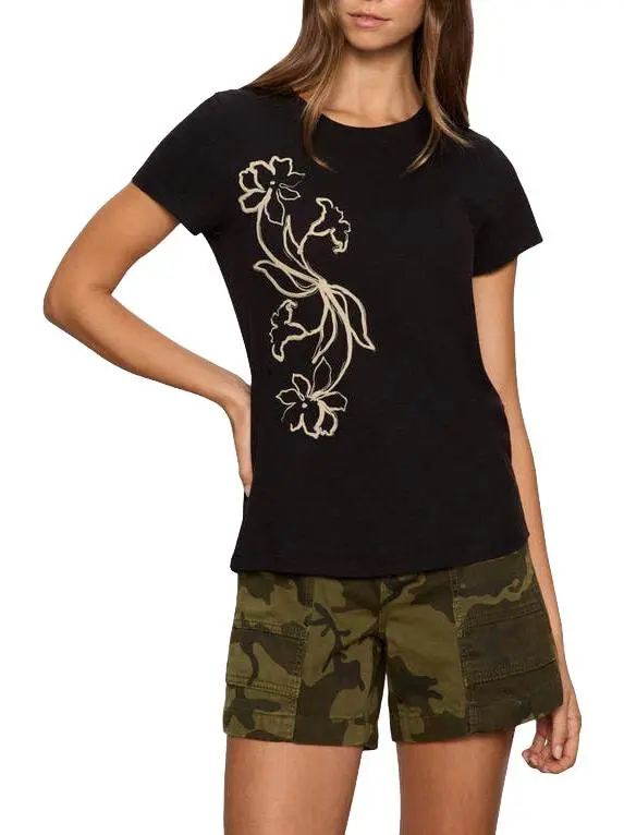 Sanctuary Printed T-shirt - Floral Bouquet Black