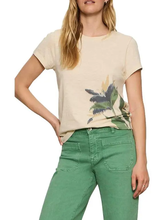 Sanctuary Printed T-shirt - Tahiti Placement White